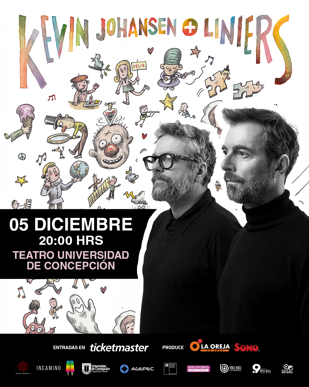 Kevin Johansen y Liniers regresan a Concepción con aclamado show sonoro ...